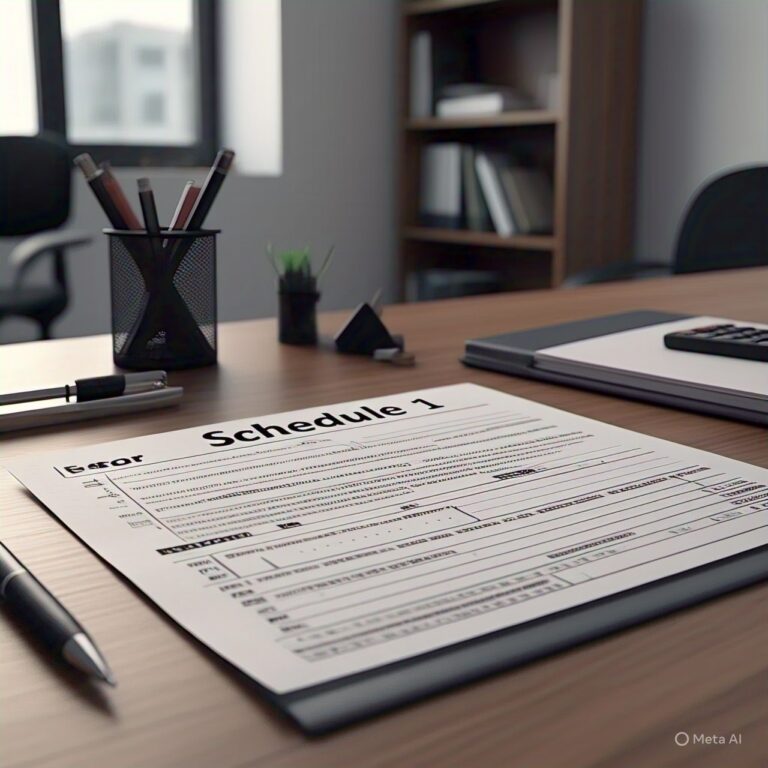 What Is a Schedule 1 Tax Form? - IncommTax